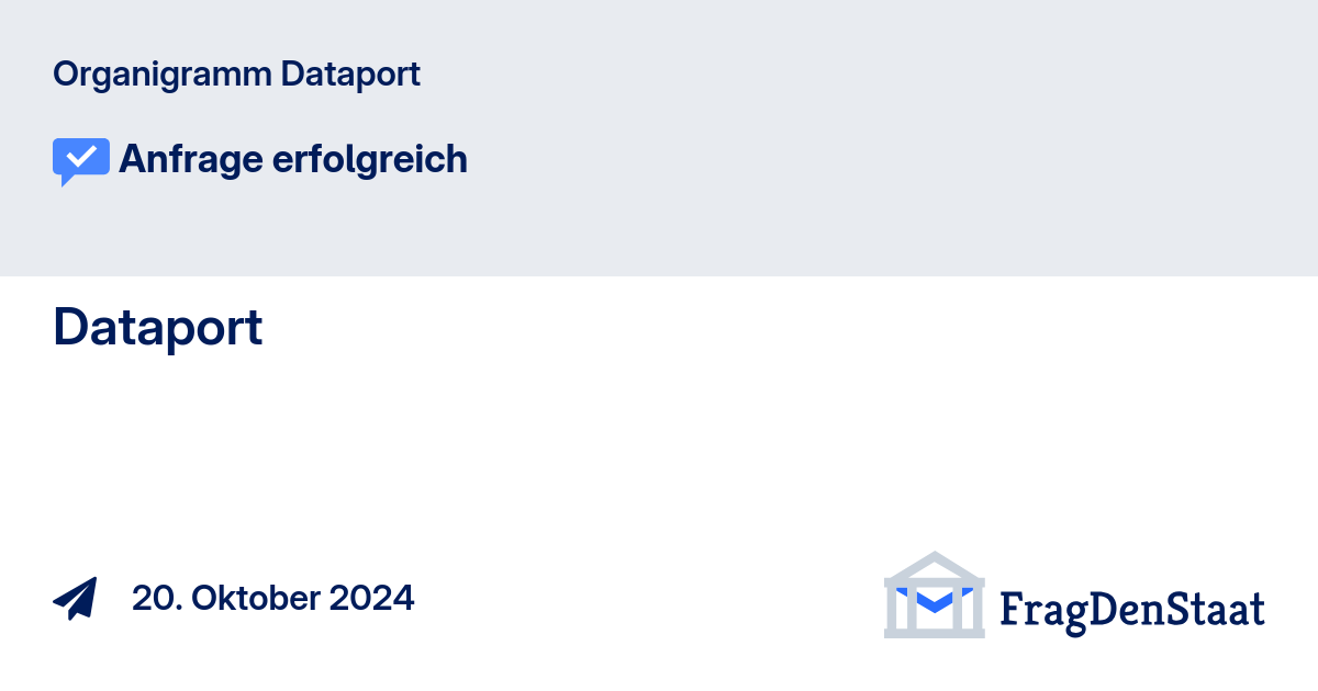 Organigramm Dataport - FragDenStaat