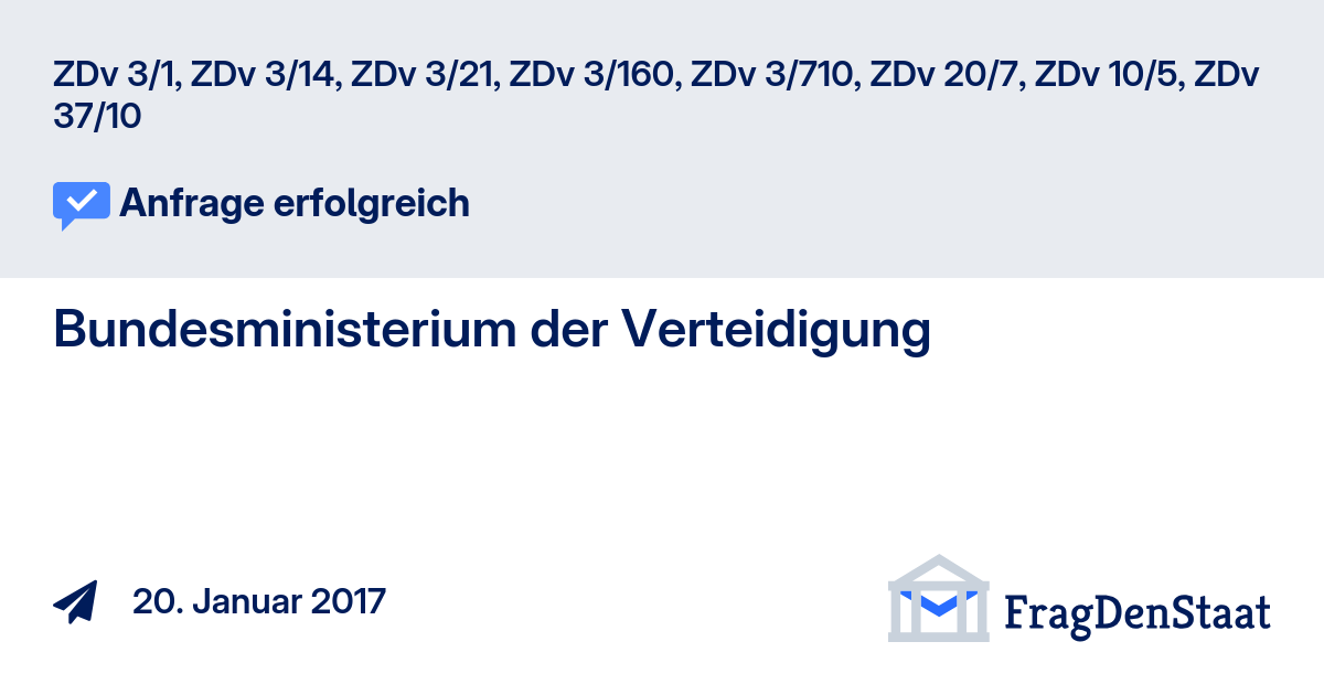 ZDv 3/1, ZDv 3/14, ZDv 3/21, ZDv 3/160, ZDv 3/710, ZDv 20/7, ZDv 10/5 ...